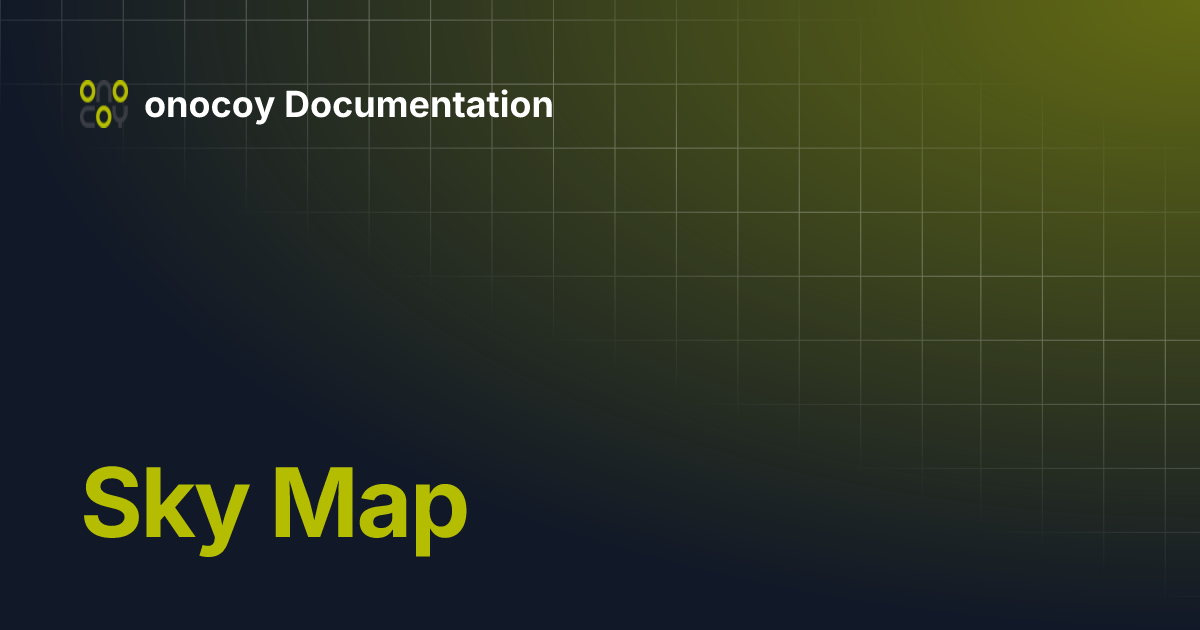 Sky Map | onocoy Documentation
