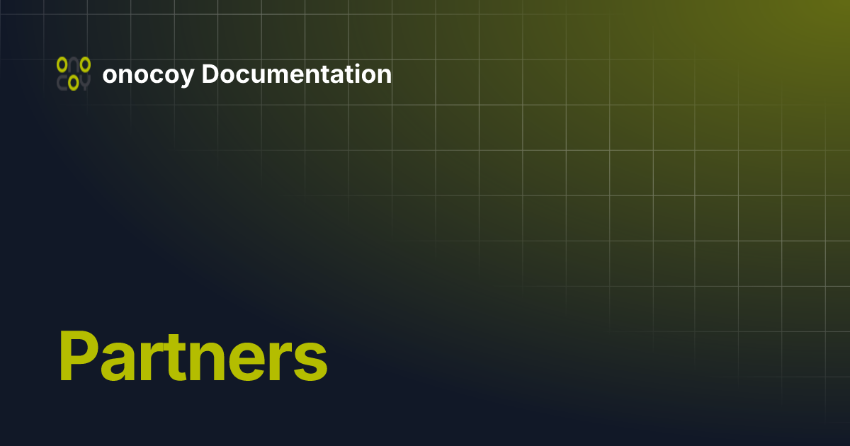 Partners | onocoy Documentation